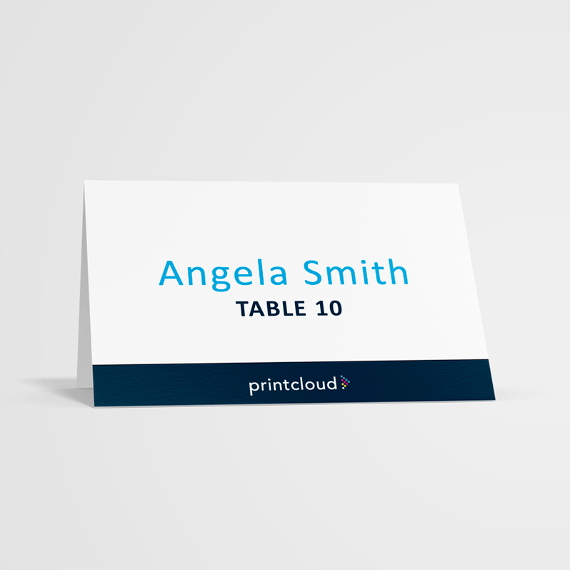 Folded Name Cards | Custom Conference Place Cards | Printcloud ...