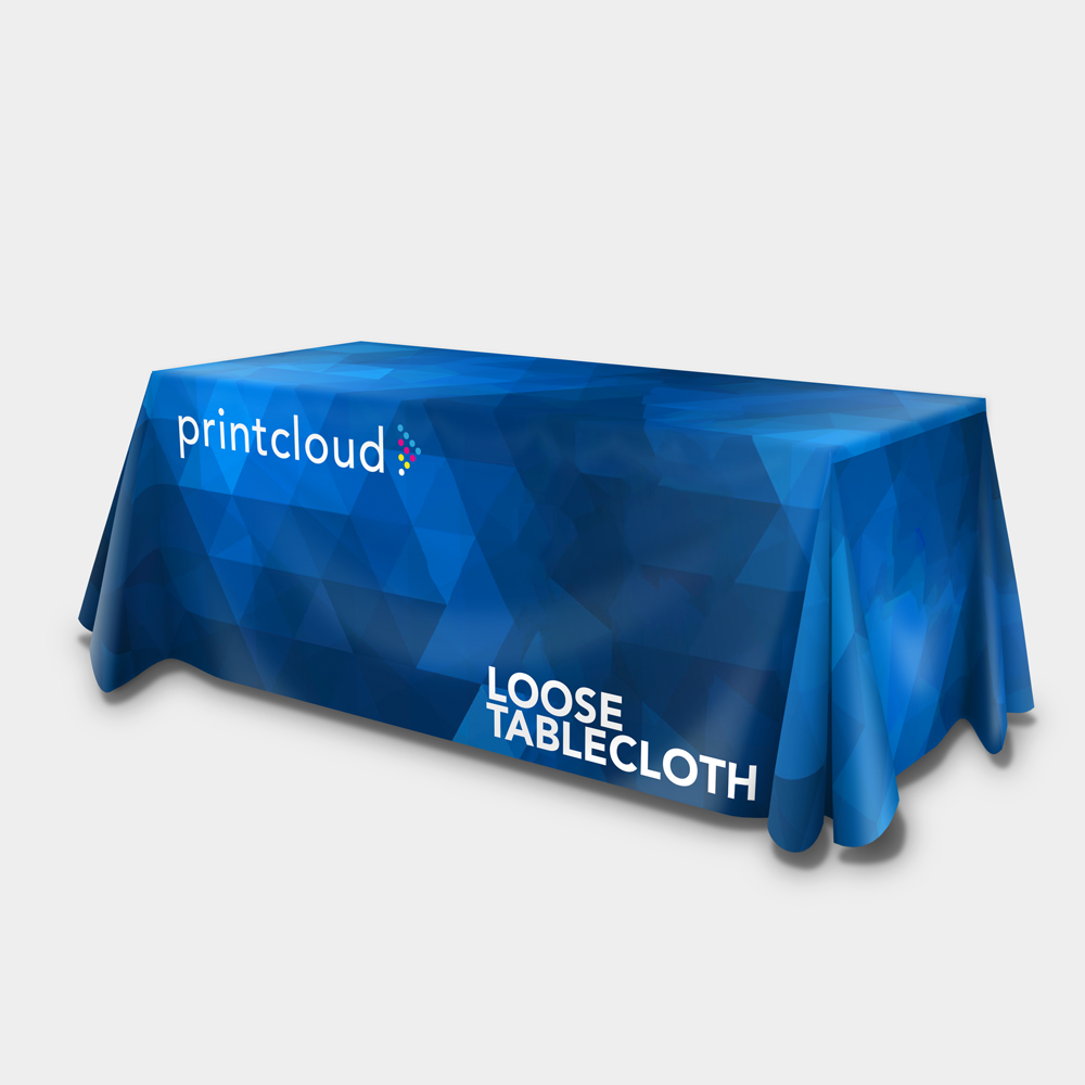 Printcloud - Custom Branded Tablecloth 4ft / 6ft / 8ft — Printcloud Inc